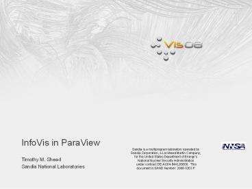 PPT – InfoVis in ParaView PowerPoint presentation | free to download ...