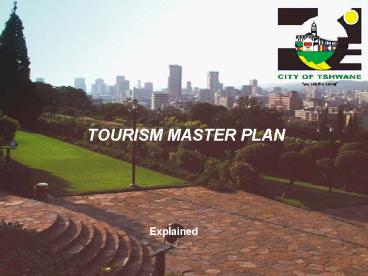 TOURISM MASTER PLAN presentation | free to view