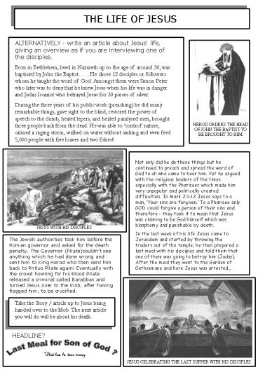 PPT – THE LIFE OF JESUS PowerPoint presentation | free to view - id ...