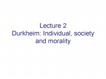 Emile Durkheim Funny