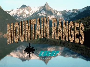 MOUNTAIN RANGES presentation | free to view