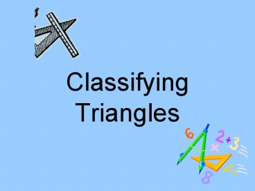 Classifying Triangles presentation | free to view