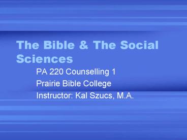 PPT – The Bible PowerPoint presentation | free to view - id: 12c5df-NWU4Y