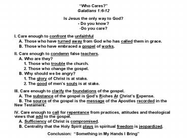 PPT – Who Cares PowerPoint presentation | free to download - id: 12ce5b ...