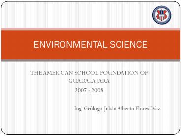 PPT – ENVIRONMENTAL SCIENCE PowerPoint presentation | free to view - id ...