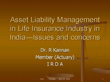 Asset Liability Management in Life Insurance Industry in IndiaIssues ...