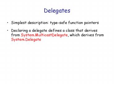 Delegates presentation | free to view