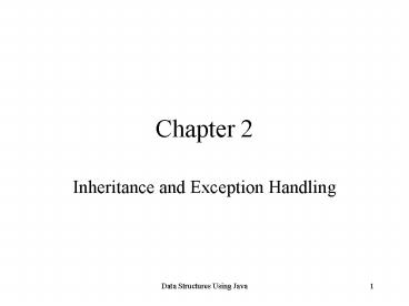 Inheritance and Exception Handling presentation | free to view