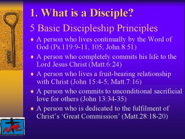 1' What is a Disciple presentation | free to view
