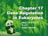 PPT – Gene Regulation in Eukaryotes PowerPoint presentation | free to ...