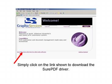 PPT – Simply click on the link shown to download the SurePDF driver' PowerPoint presentation ...