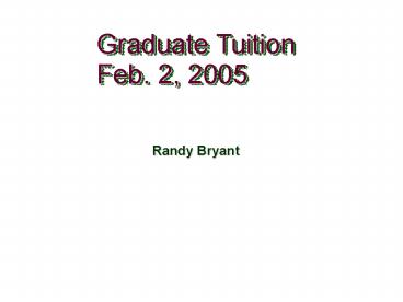 Randy Bryant presentation | free to view