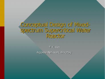 PPT – Conceptual Design of Mixed-spectrum Supercritical Water Reactor ...