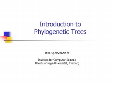 Introduction to Phylogenetic Trees presentation | free to view