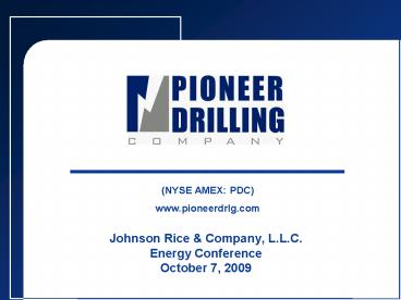 PPT – Johnson Rice PowerPoint presentation | free to view - id: 131e61 ...