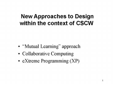 PPT – Mutual Learning approach PowerPoint presentation | free to view ...