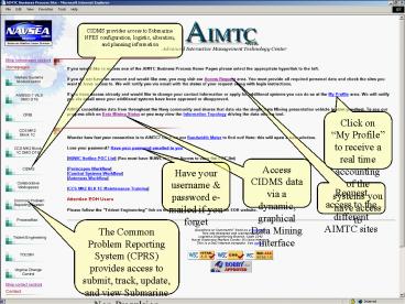 PPT – Access CIDMS data via a dynamic, graphical Data Mining interface ...