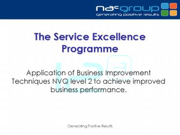 PPT – The Service Excellence Programme PowerPoint presentation | free ...