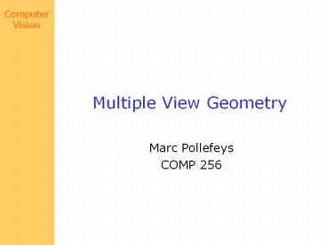PPT – Multiple View Geometry PowerPoint presentation | free to download ...