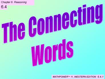 The Connecting presentation | free to view