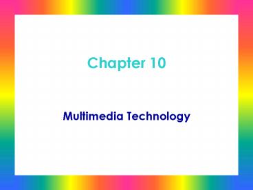 PPT – Multimedia Technology PowerPoint presentation | free to view - id ...