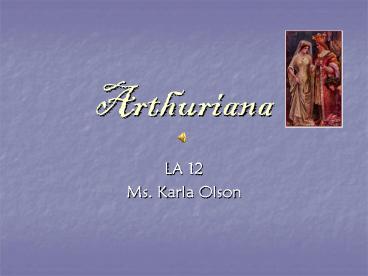 Arthuriana presentation | free to view