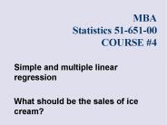 PPT – Simple Linear Regression PowerPoint presentation | free to ...