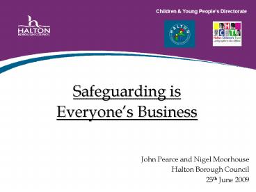 Safeguarding is Everyones Business presentation | free to view