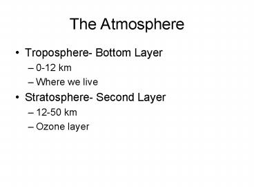 PPT – The Atmosphere PowerPoint presentation | free to view - id ...