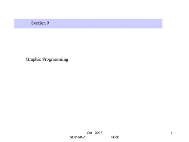 PPT – Graphic Programming PowerPoint presentation | free to download ...