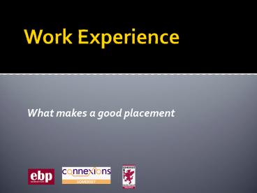 Work Experience presentation | free to view