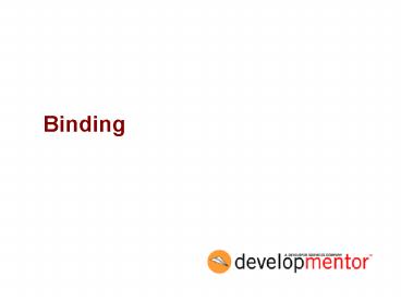 PPT – Binding PowerPoint presentation | free to download - id: 13d5ca-YTg5Z
