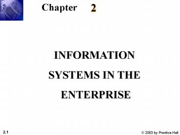 PPT – Chp 2 Information Systems in the Enterprise PowerPoint ...