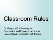 PPT – Classroom Rules PowerPoint presentation | free to view - id ...