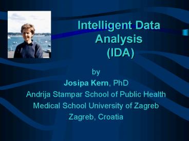 Intelligent Data Analysis IDA presentation | free to view