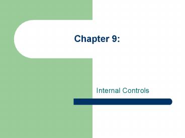 PPT – Internal Controls PowerPoint presentation | free to view - id ...
