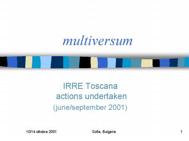 multiversum presentation | free to view