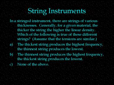 String Instruments presentation | free to view
