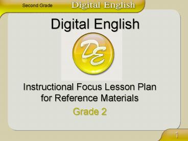 PPT – Instructional Focus Lesson Plan for Reference Materials ...