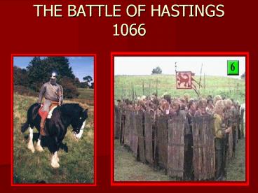 THE BATTLE OF HASTINGS 1066 presentation | free to view