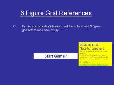 6 Figure Grid References presentation | free to view