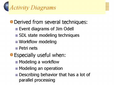 PPT – Activity Diagrams PowerPoint presentation | free to download - id ...