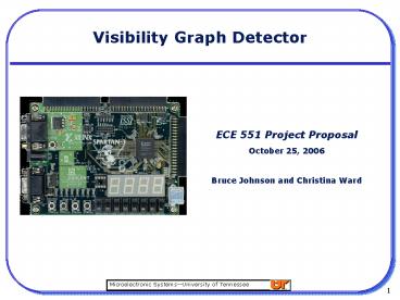 PPT – Visibility Graph Detector PowerPoint presentation | free to view ...