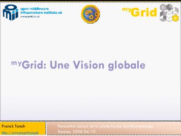 myGrid: Une Vision globale presentation | free to download