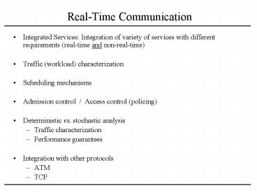 Real-Time Communication presentation | free to download