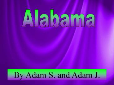Alabama presentation | free to view