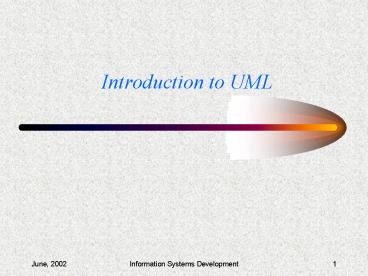 Introduction to UML presentation | free to view