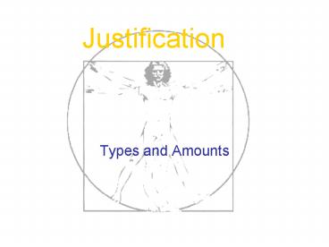 Justification presentation | free to view