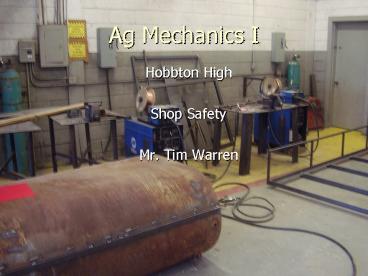 Ag Mechanics I presentation | free to view