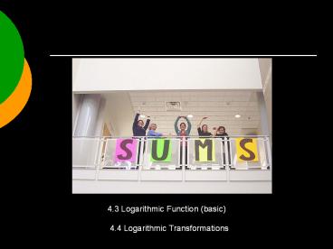 PPT – 4.3 Logarithmic Function (basic) PowerPoint presentation | free ...